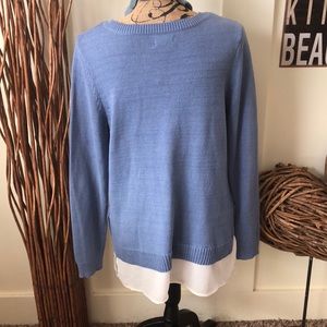 croft & barrow | Sweaters | Croft Barrow Loyal Blue Shaker Crew 2fer ...